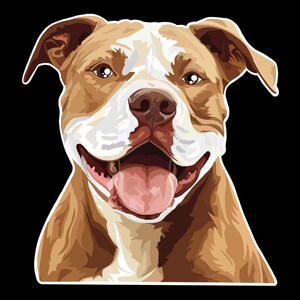 Pitbull Sticker - Etsy