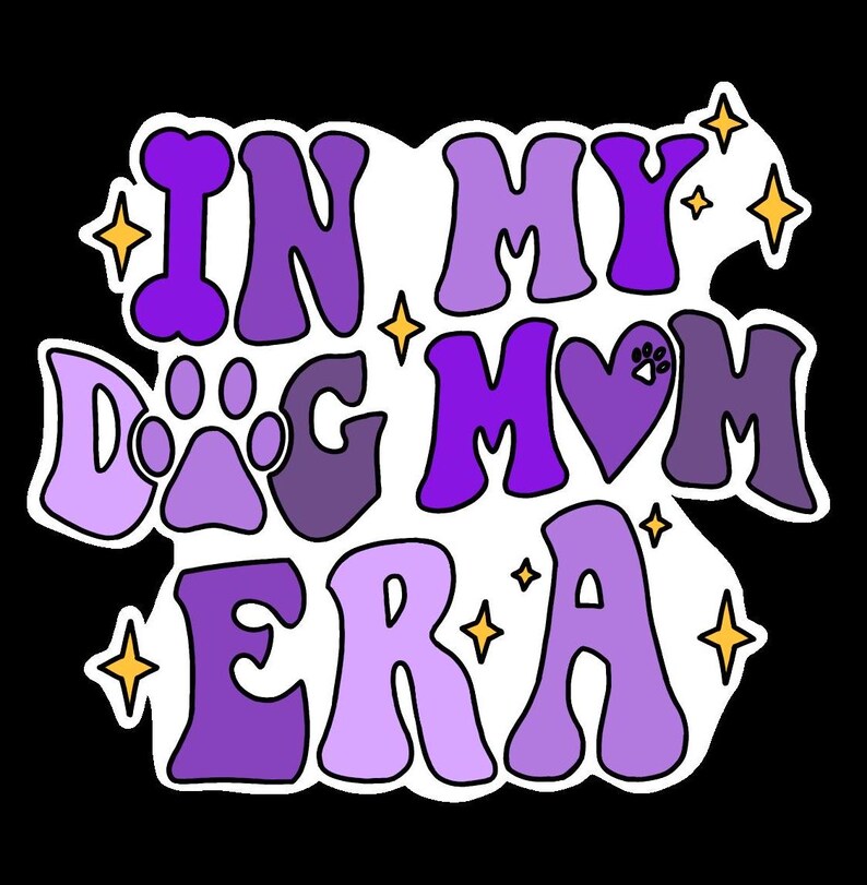 Purple Dog Mom Era Sticker - Etsy
