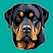 Rottweiler Sticker - Etsy