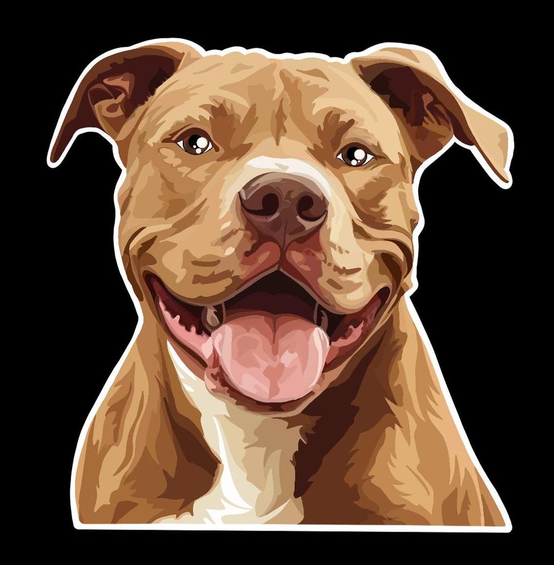 Pitbull Sticker - Etsy