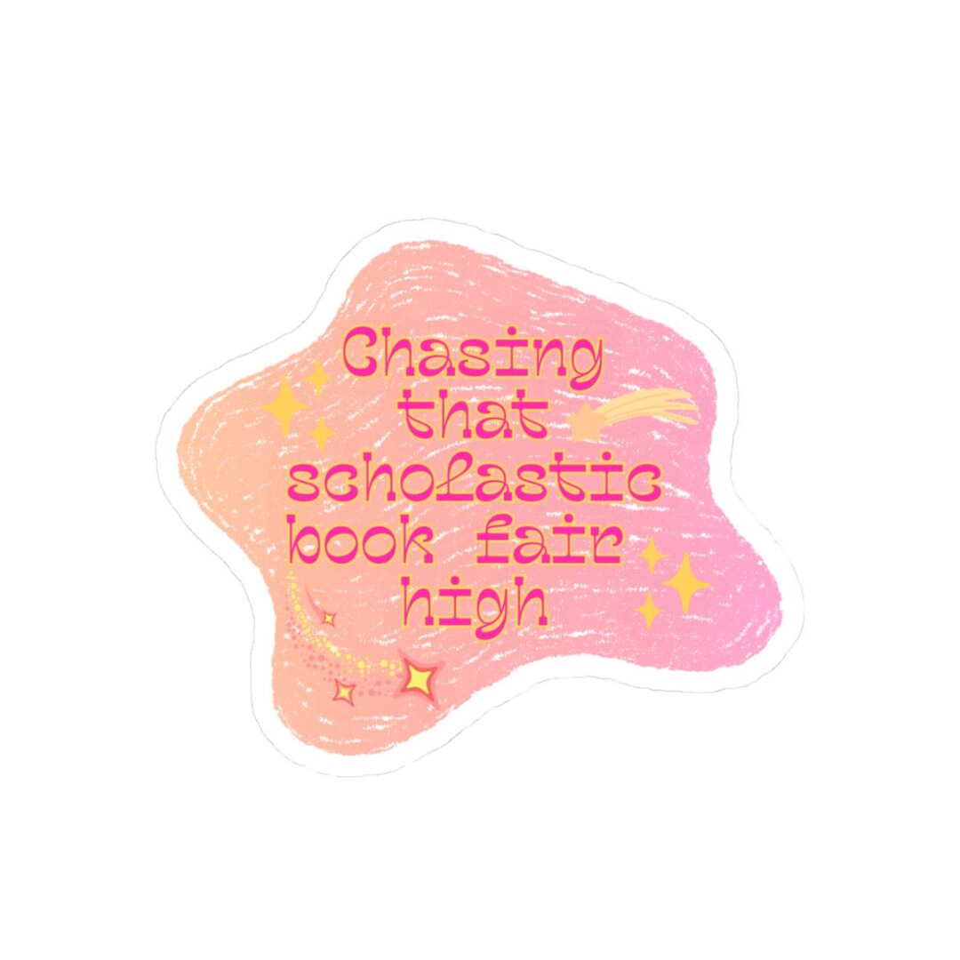 Scholastic Book Fair Sticker, Glossy Vinyl, Laptop Decal - Etsy