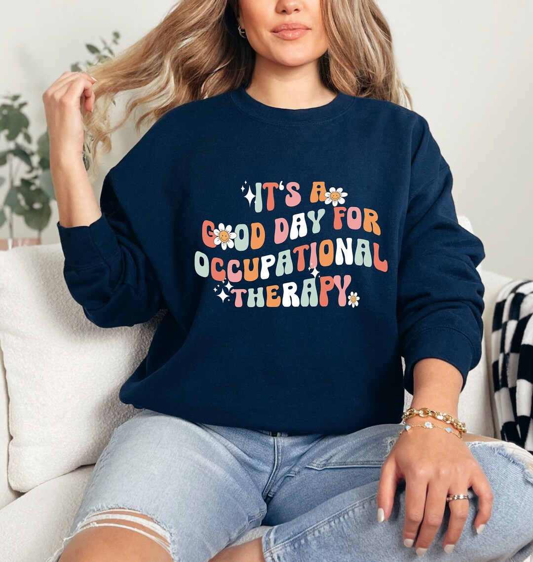 Groovy Retro Occupational Therapy Sweatshirt, OT Gift - Etsy