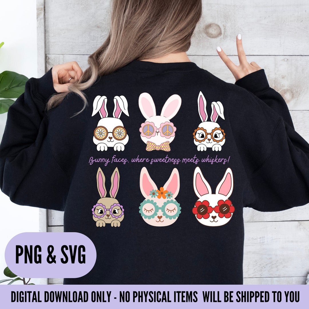 Bunny Png, Easter Png, Easter Bunny Svg, Easter Bunny Png, Bunny Faces ...