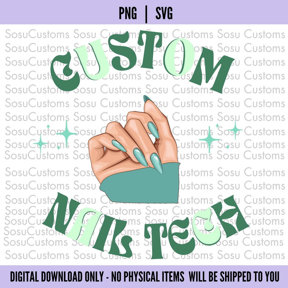 Custom Nail Tech Sublimation Design, Graphic Design for Nail ...