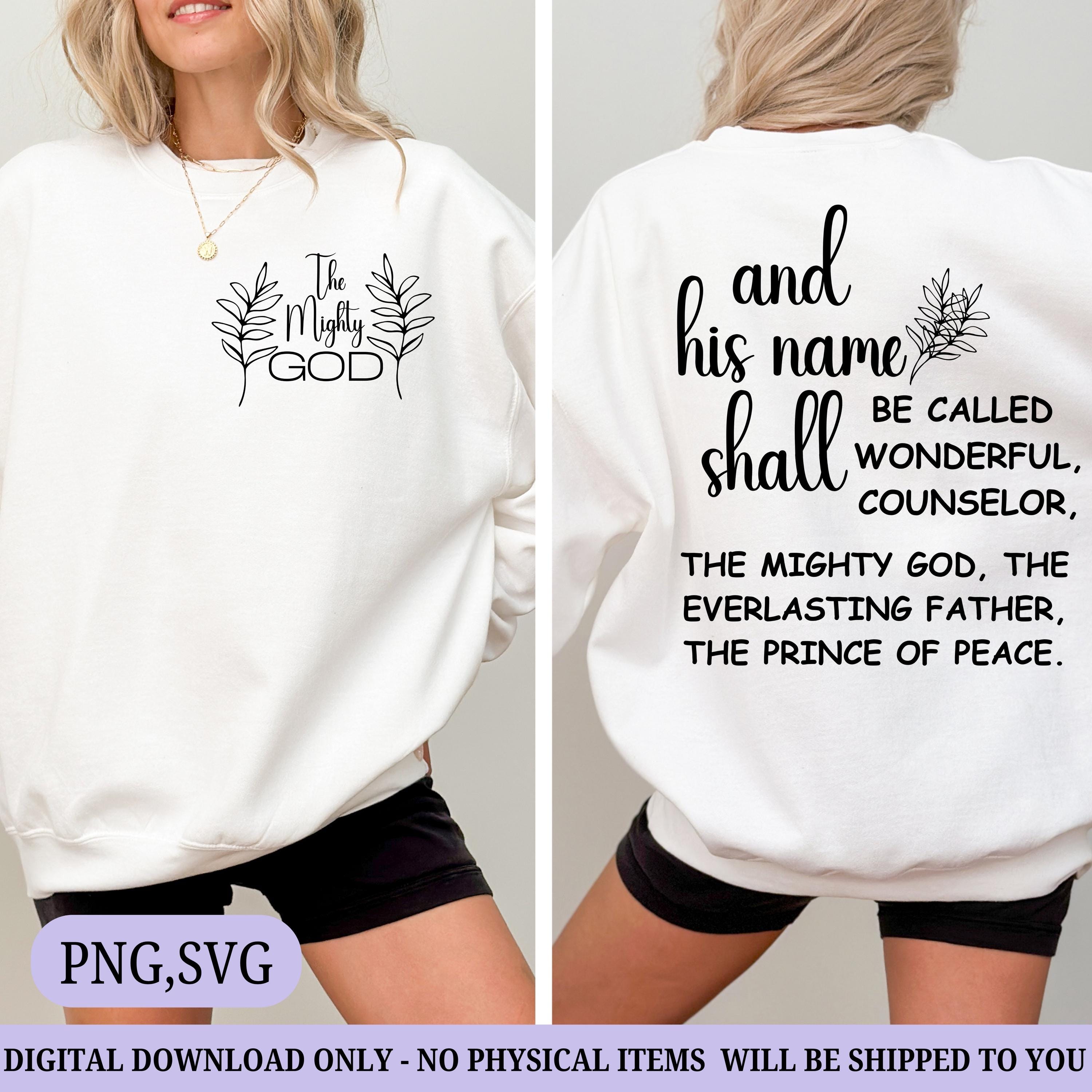 The Mighty God Png, Prayer, Scriptures, Christian Svg, Bible Verse Png ...