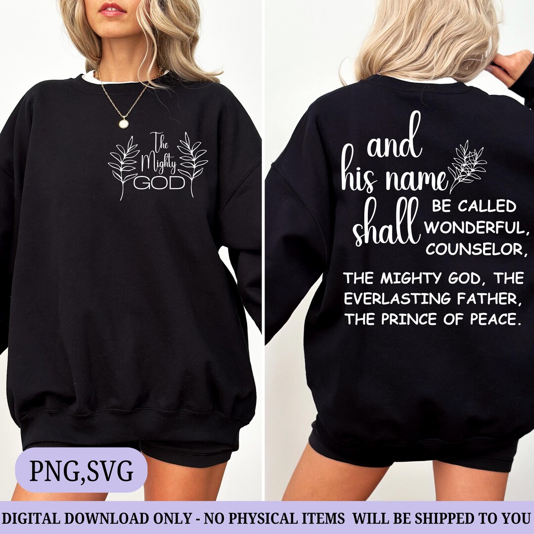 The Mighty God Png, Prayer, Scriptures, Christian Svg, Bible Verse Png ...