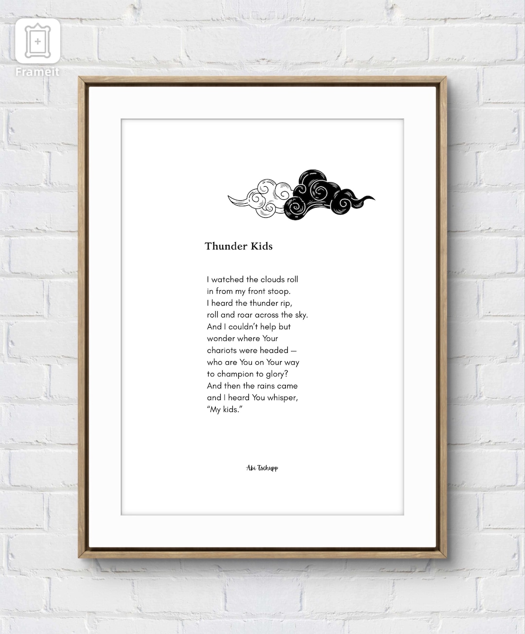Thunder Kids - Digital Poem Print - Etsy
