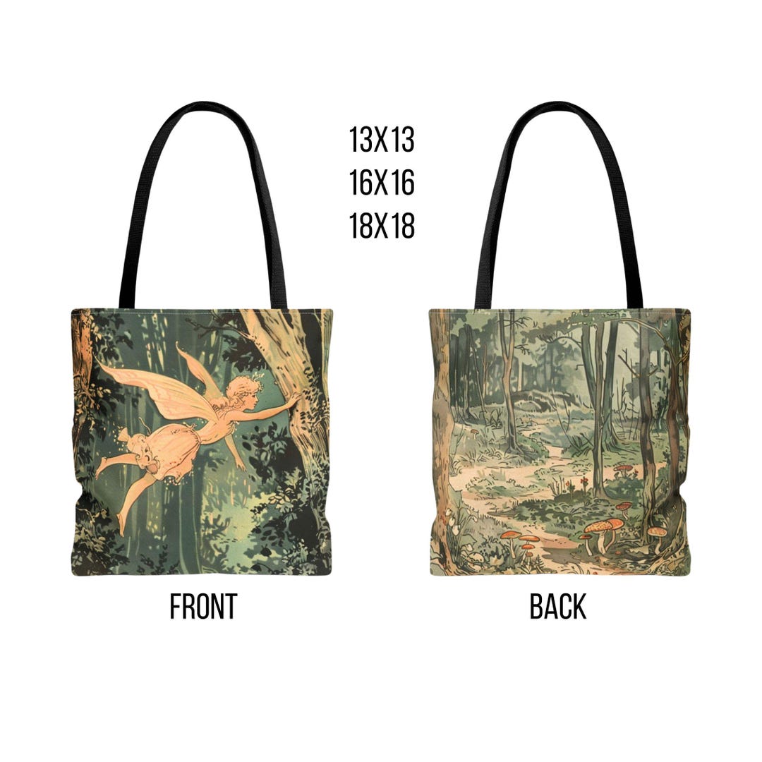 Whimsy Woodland Enchanted Forest Fairy Tote Bag, Magical Nature ...
