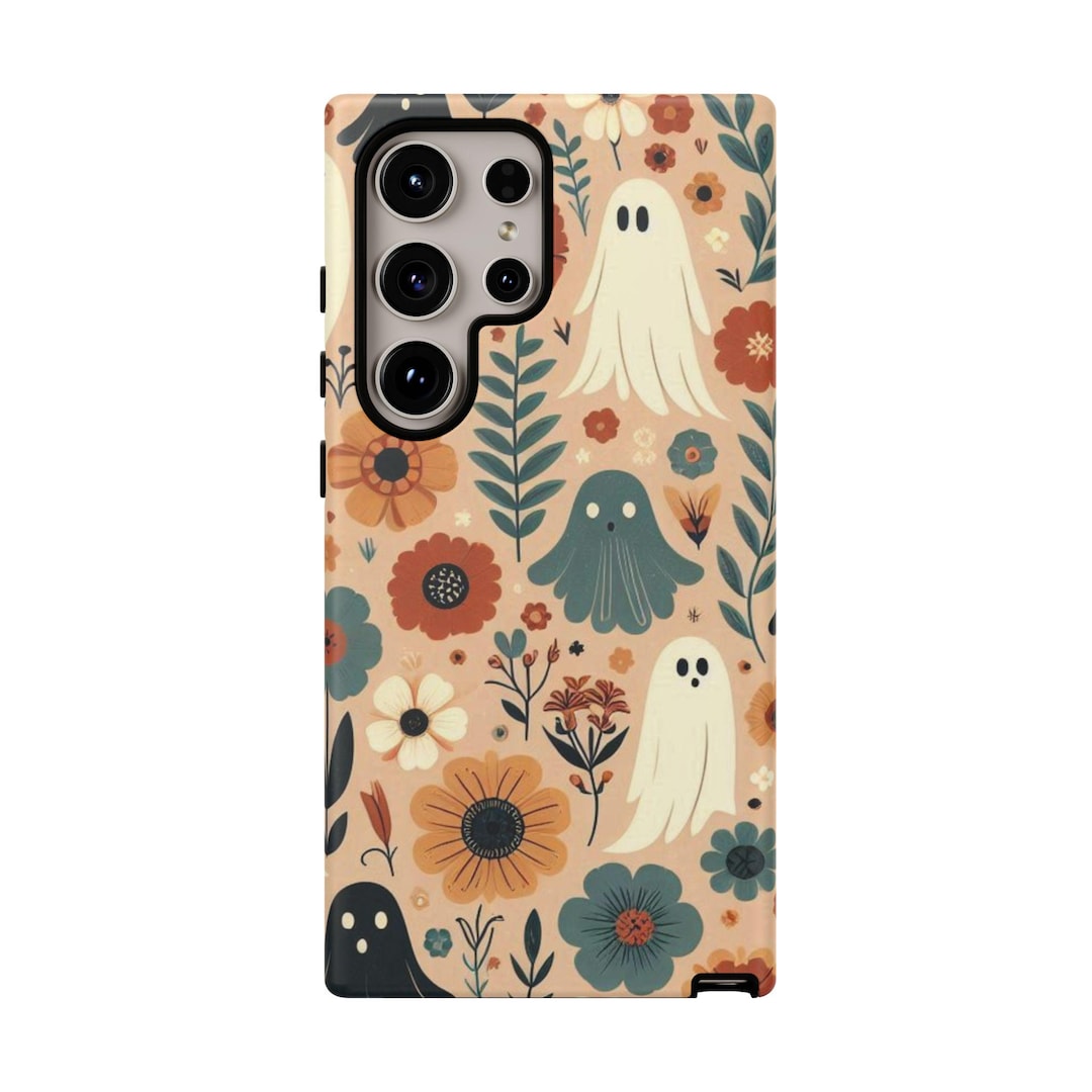 Spooky Cute Ghosts Phone Case, Ghouls, Goblincore, Halloween Pattern ...