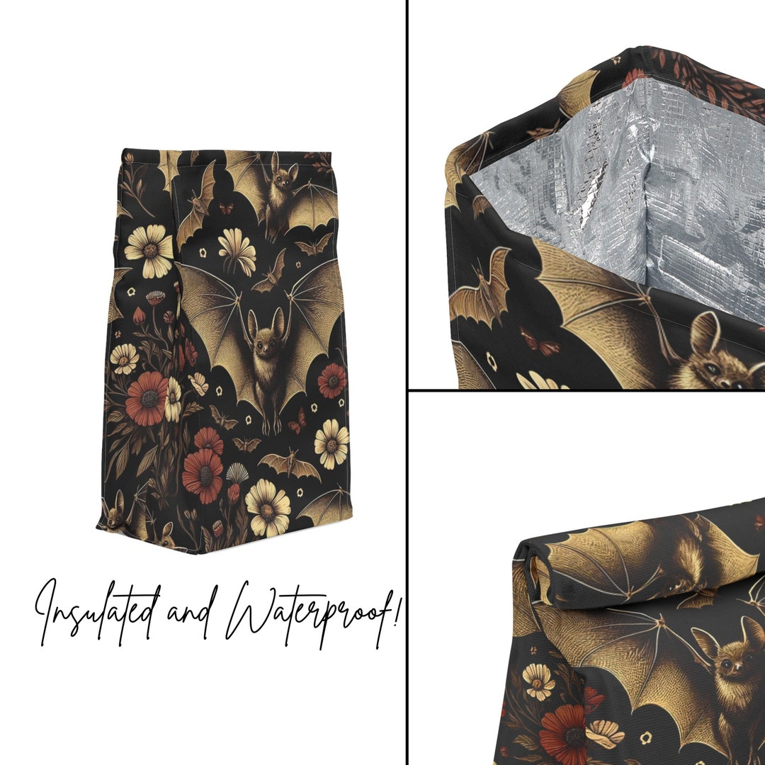 Goth Bat Lunch Box, Dark Academia Accessories, Cottagecore Boho, Witchy ...