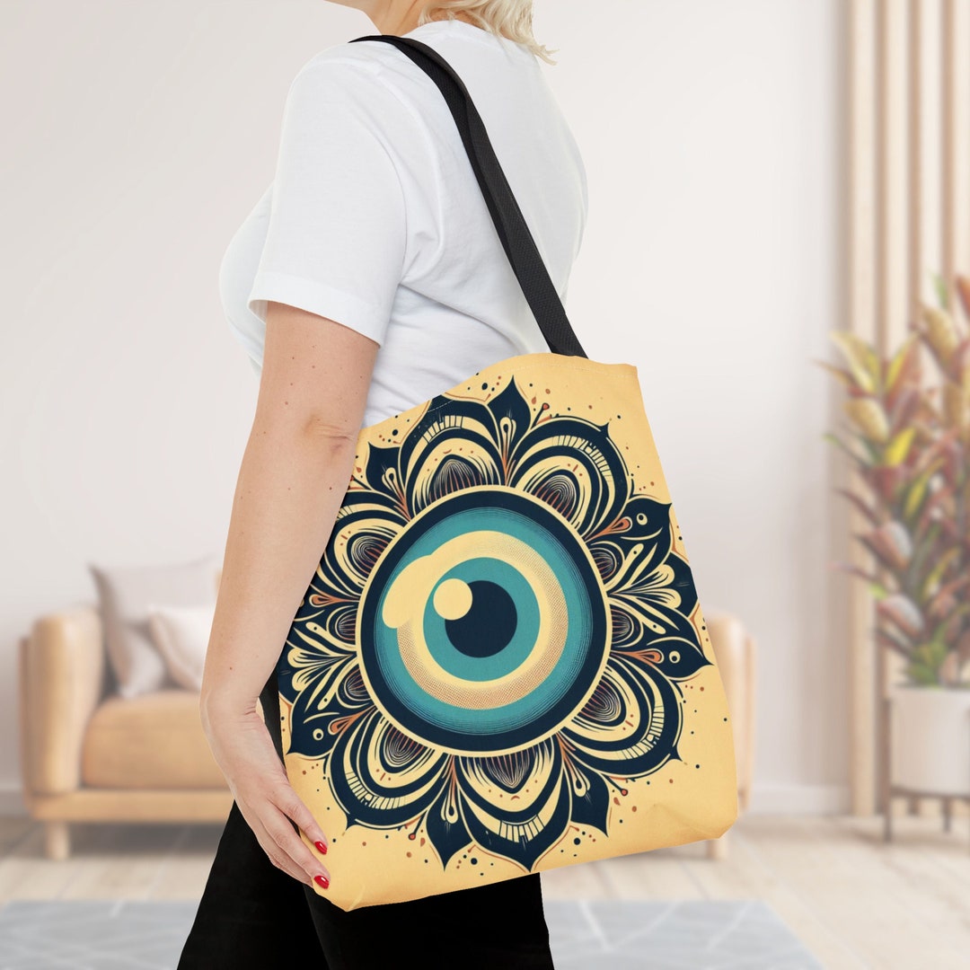Evil Eye Gifts Tote, Mystical Designs, Spiritual Bag, Celestial Luggage ...