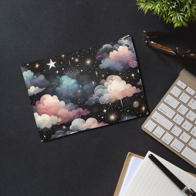 Pastel Midnight Clouds Pencil Case, Dark Cottagecore Accessories ...