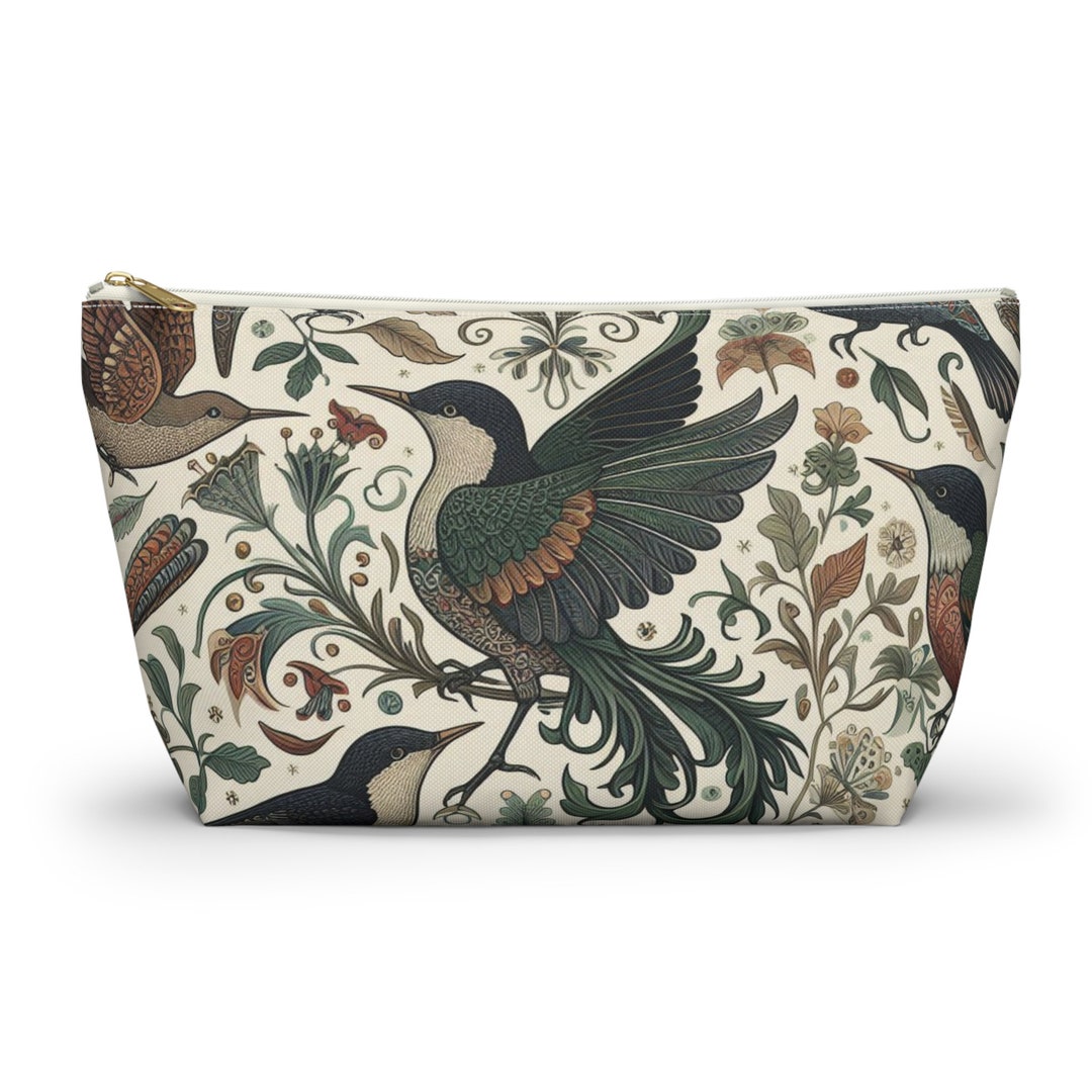 Cottagecore Bird Pencil Pouch: Woodland Nature Makeup Bag - Etsy