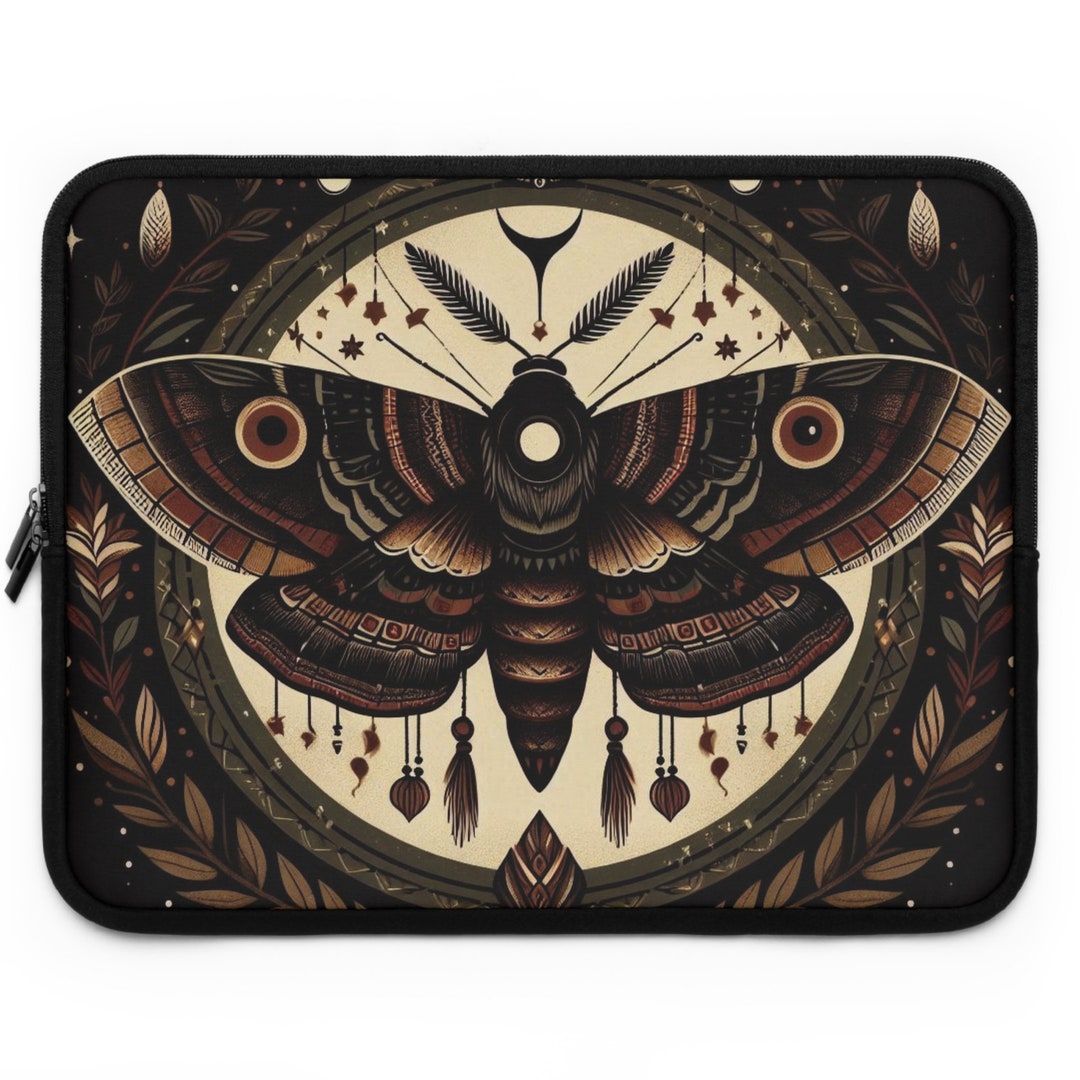 Dark Cottagecore, Celestial Moth, Laptop Sleeve, Tablet Case, Boho ...