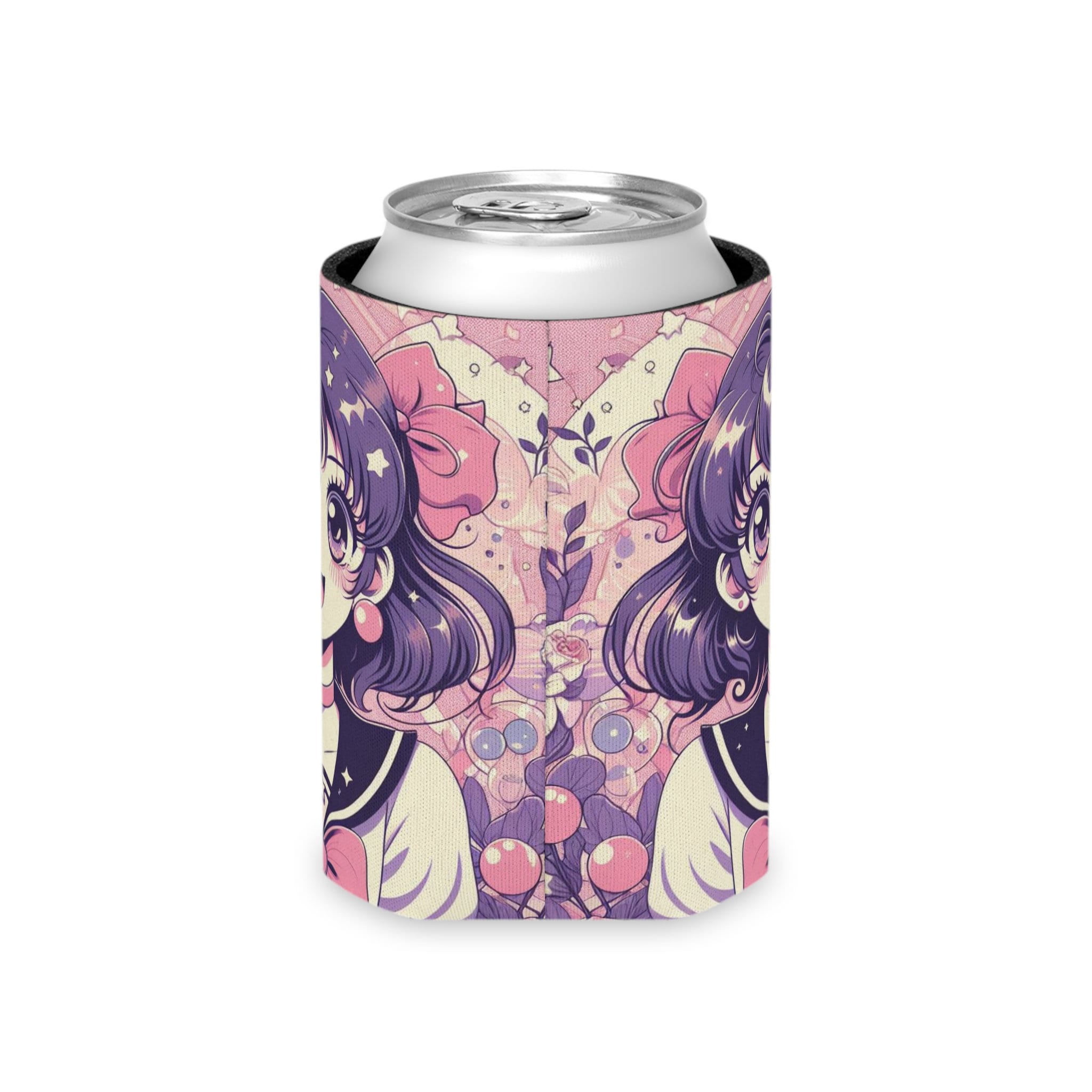 Anime Girl Japanese Aesthetic Cooler, Slim and Regular Can Koozi, Party ...