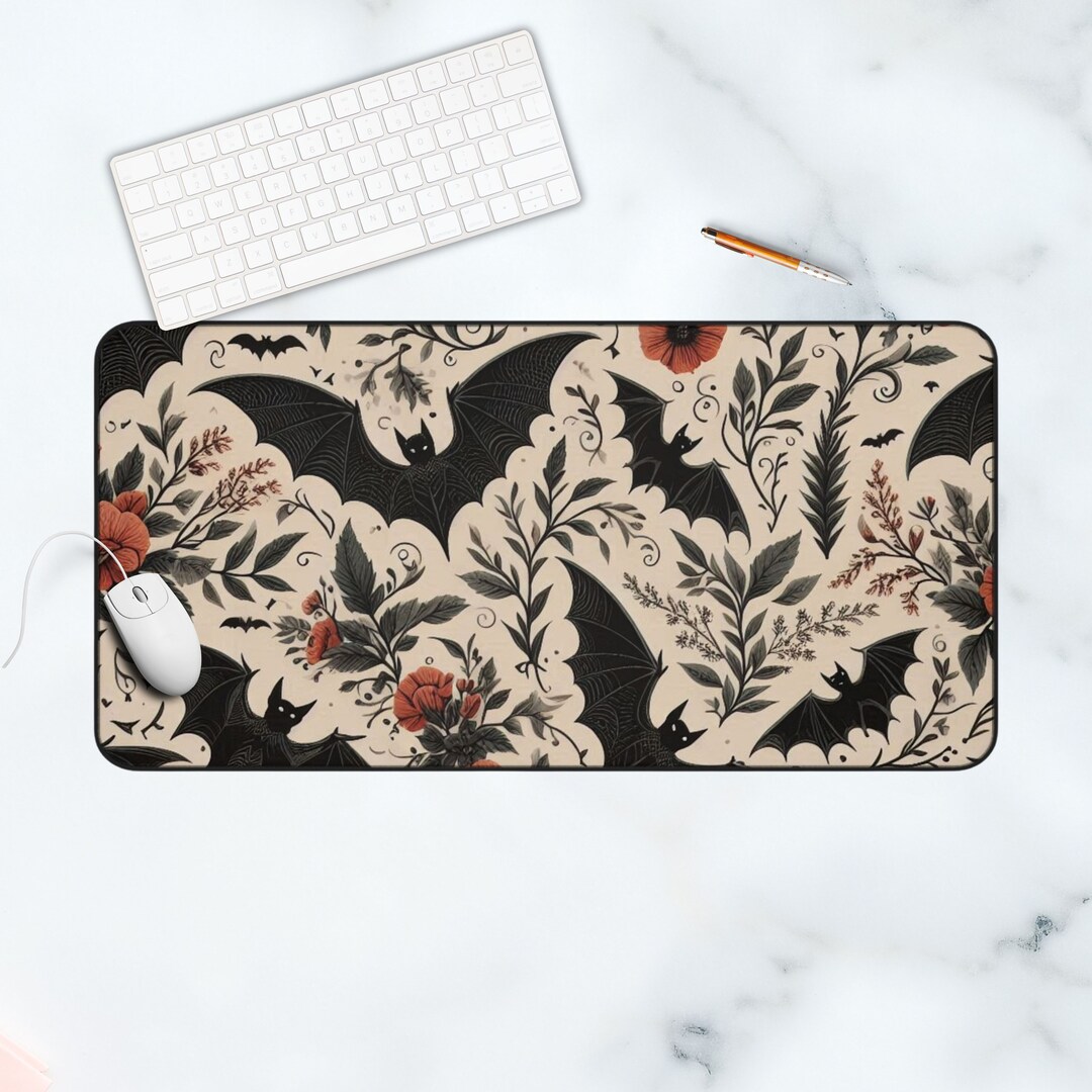 Cottagecore Bat Desk Mat: Spooky Goth Home Decor - Etsy