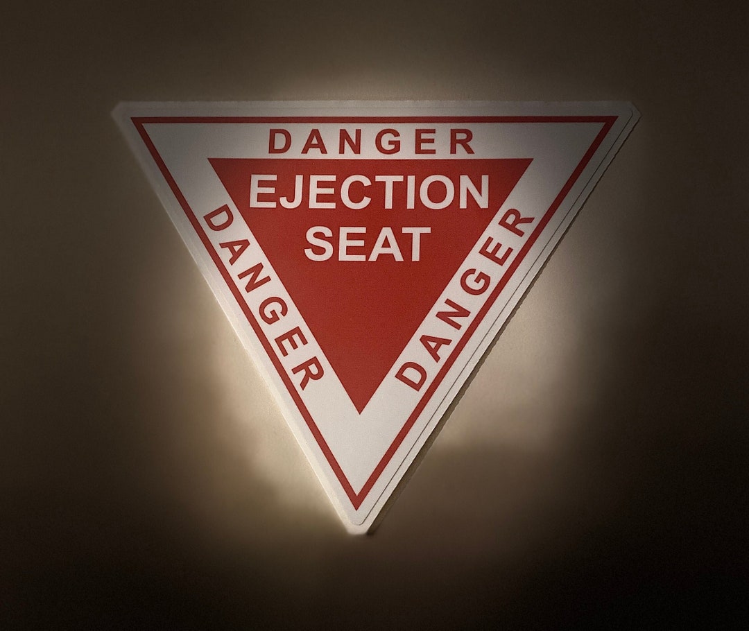 Danger Ejection Seat Decal Sticker - Etsy UK