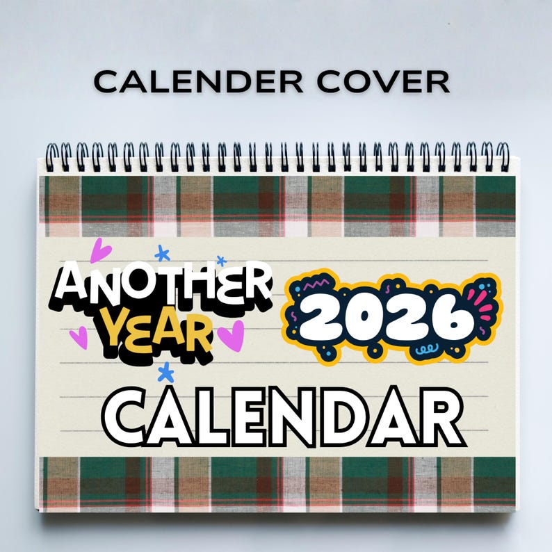 2026 Custom Calendar Template | Canva Editable Monthly | DIY Collage ...