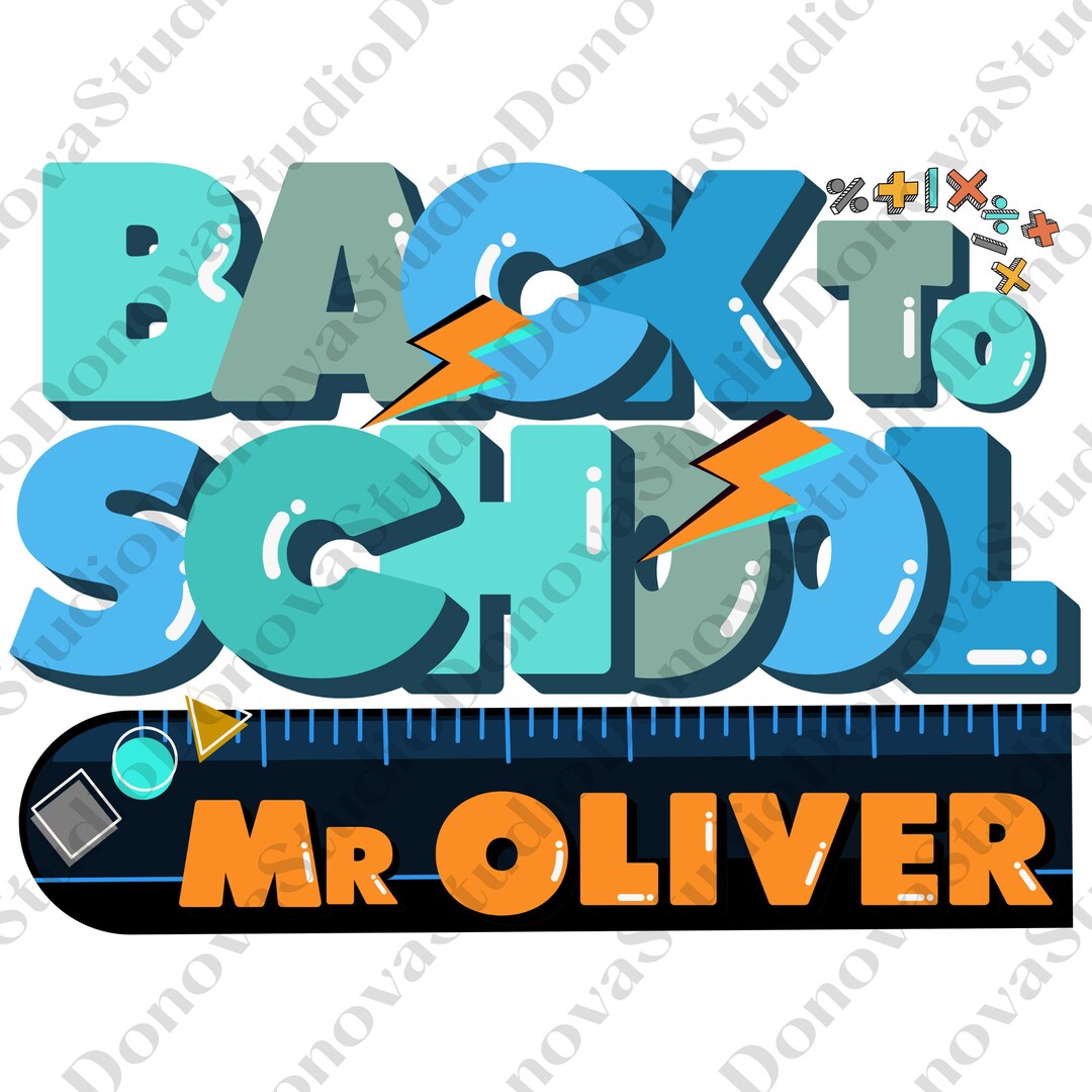 PERSONALIZED Back to School Custom Png Design Bus Custom Design for ...
