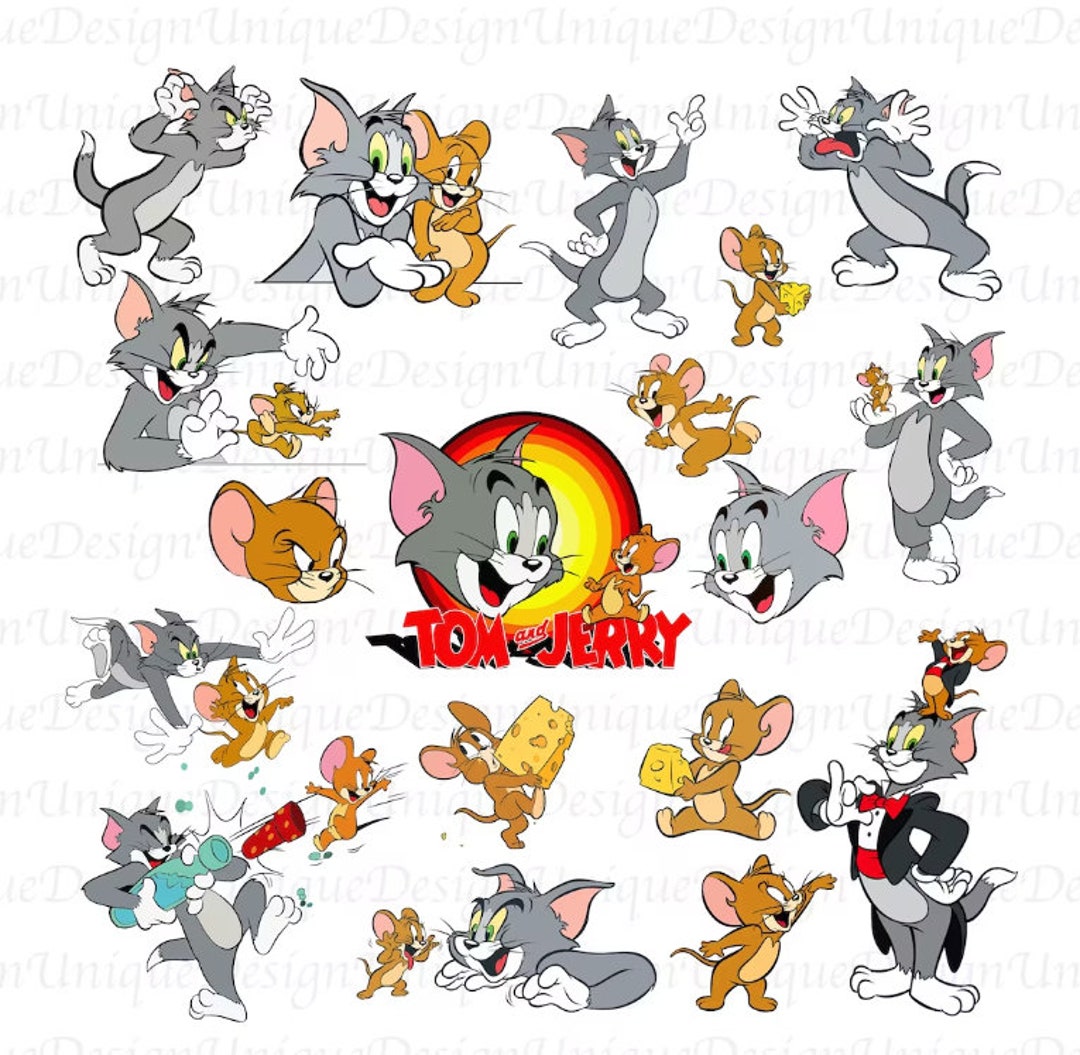 Tom & Jerry Bundle / Digital Download / High-quality / Svg, Png, Dxf ...