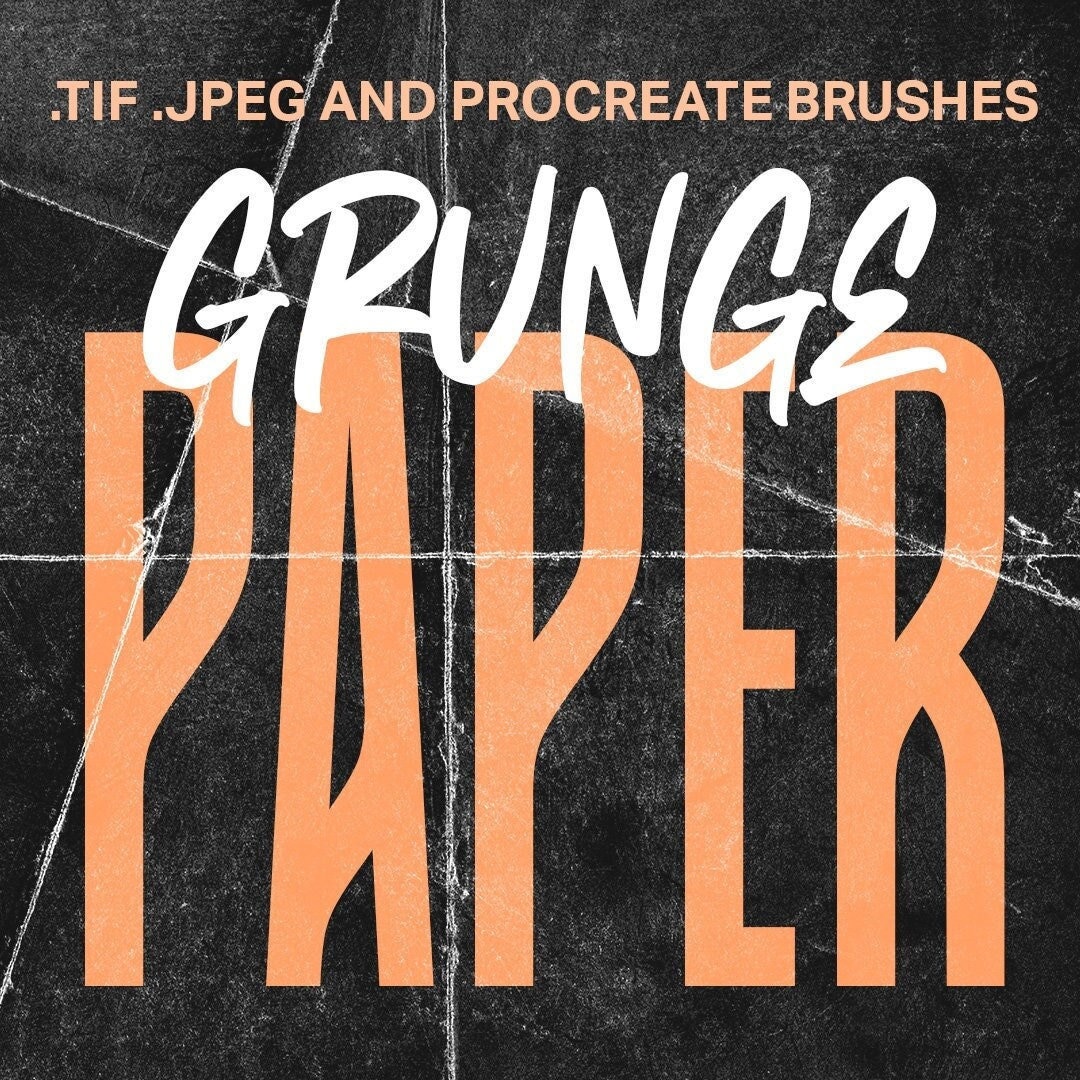 Grunge Paper Overlay, Grunge Paper Procreate Brush, Grunge Texture ...