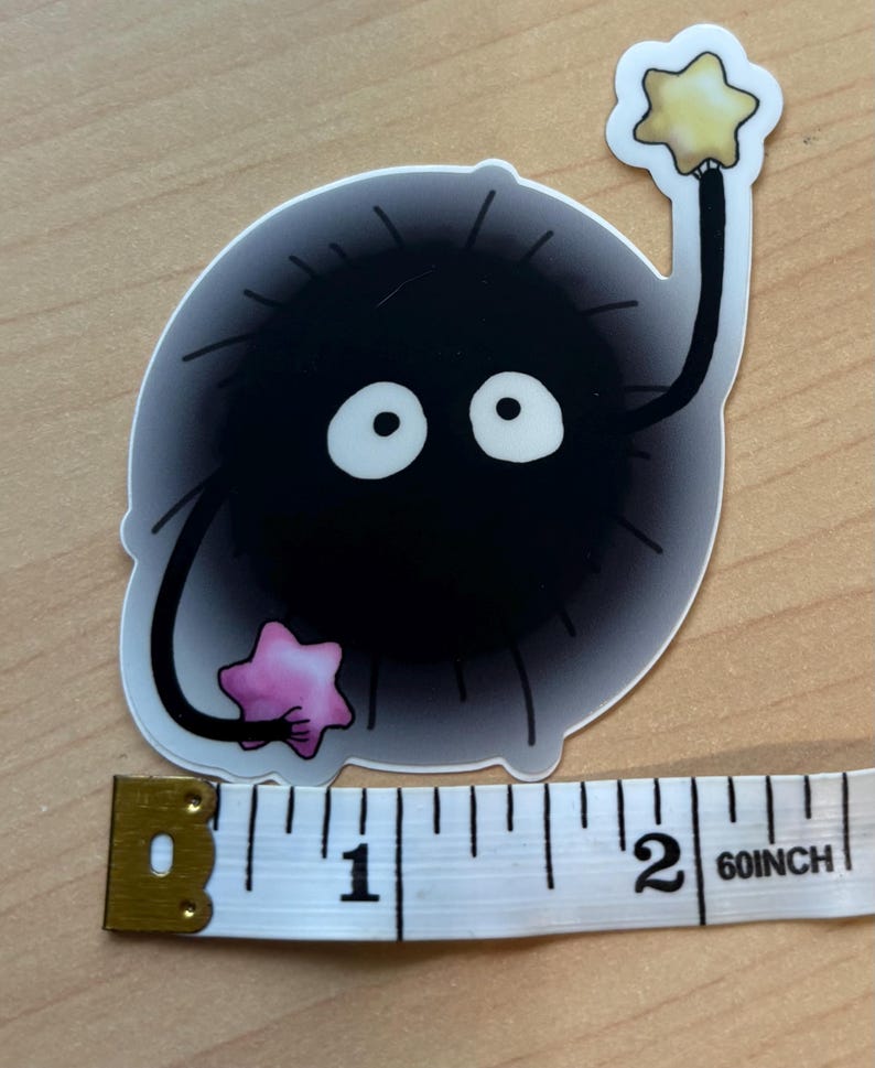 Soot Sprite Vinyl Sticker | Studio Ghibli Fan Art | Anime Art | 2.5 by ...