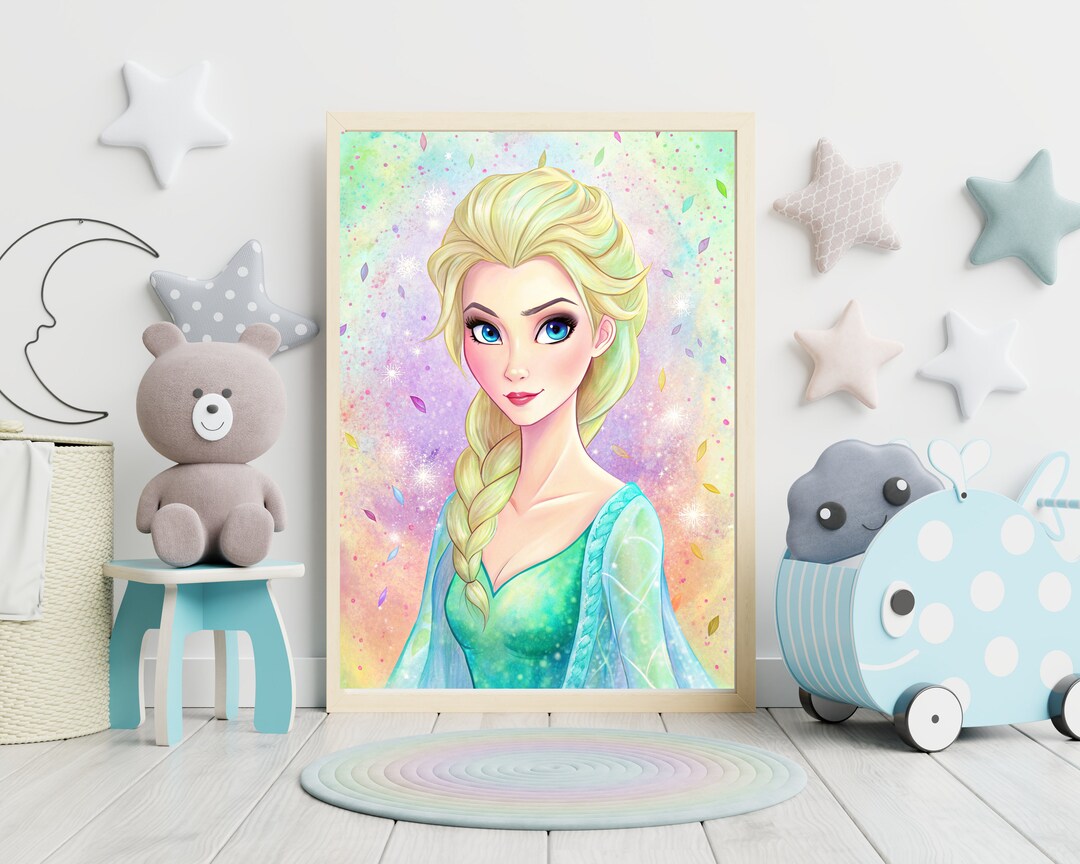 Elsa Frozen Posters 12 Room Decor Cute digital Posters Printiable Art ...