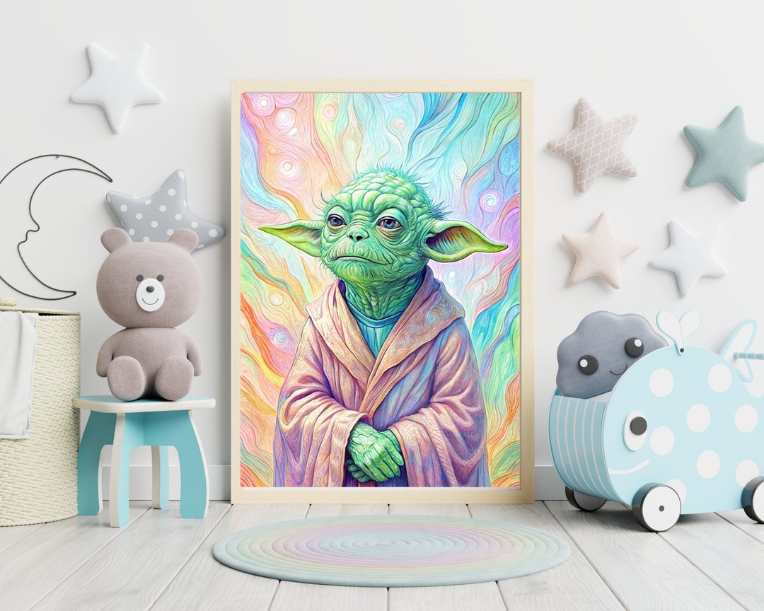 Yoda Posters 12 Room Decor Cute digital Posters Printiable Art Digital ...