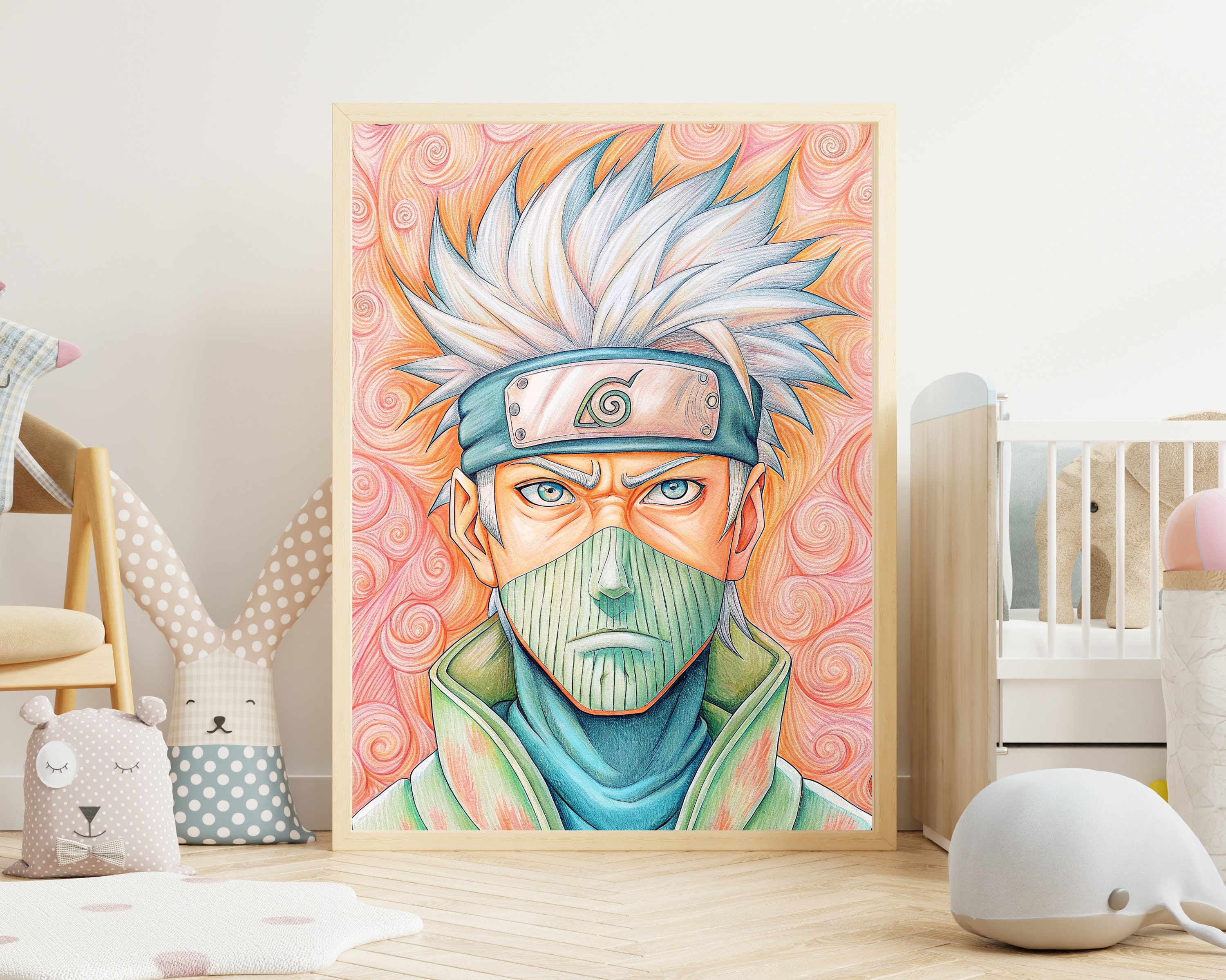 Kakashi Hatake Posters 12 Room Decor Anime Poster Digital Posters ...