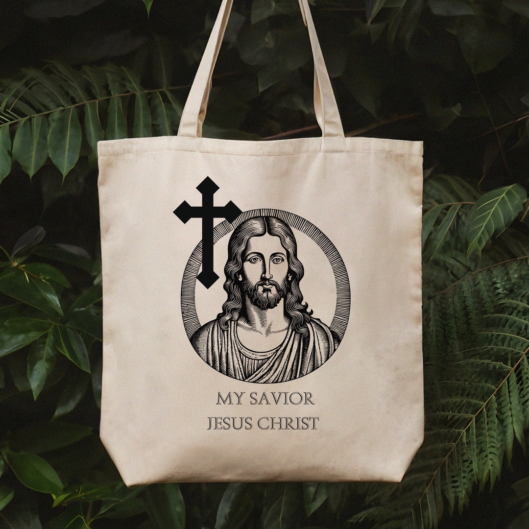 Jesus Christ Tote Bag Gift for Her Gifted Bag for Religious Present Bag ...
