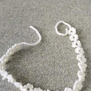 Lesserafim Sakura Inspired Crochet Flower Headband - Etsy UK