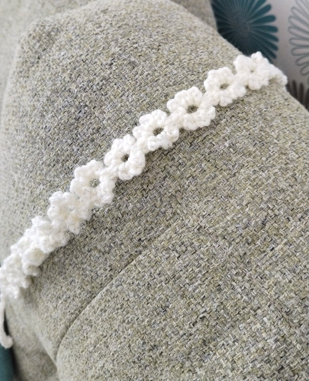 Lesserafim Sakura Inspired Crochet Flower Headband - Etsy UK