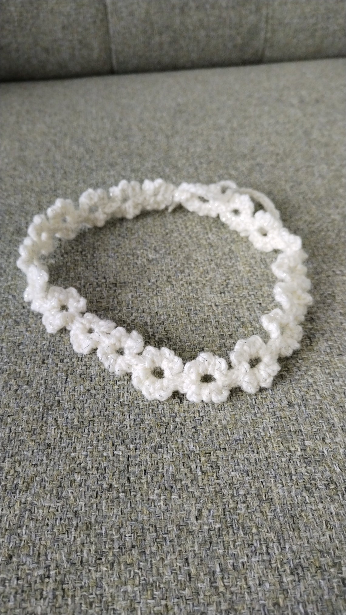 Lesserafim Sakura Inspired Crochet Flower Headband - Etsy UK