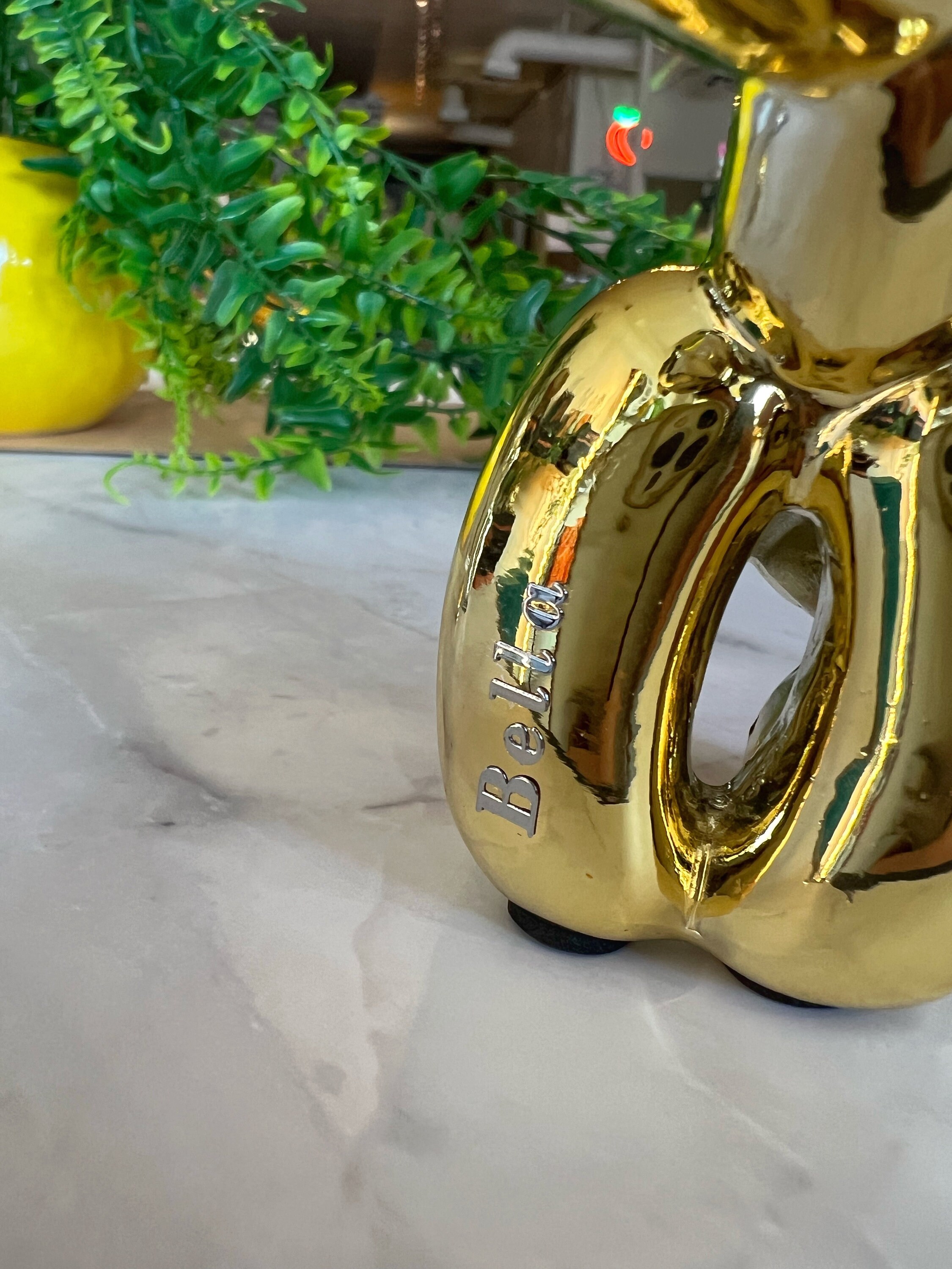Personalized Pooping Dog Sculpture, Gold Baloon Dog Statue Home Decor ...