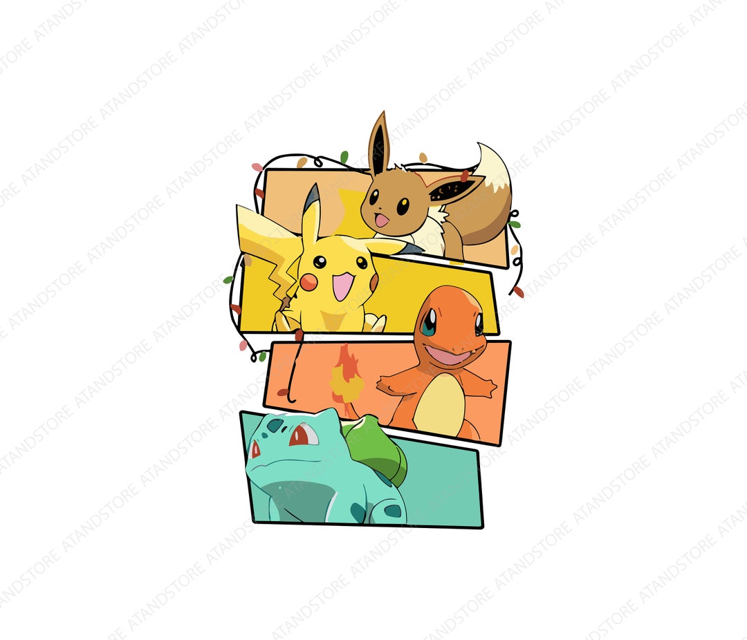 Poke Friends, Pika Svg, Png - Etsy