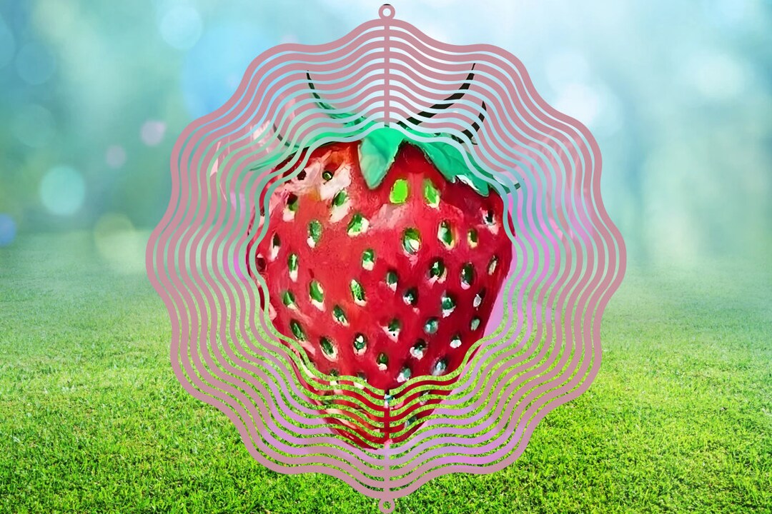 Strawberry Art Wind Spinner Sublimation File DIY PNG - Etsy