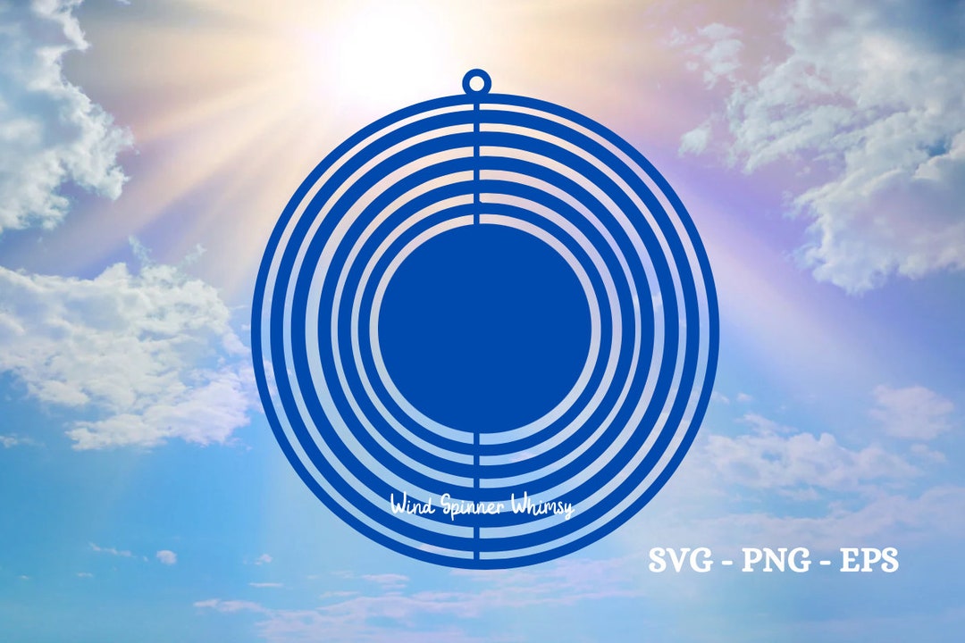 Circle Wind Spinner Template File SVG EPS PNG - Etsy