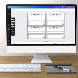 Catch Me Card Template, Instant Download Template, Classroom Resource ...