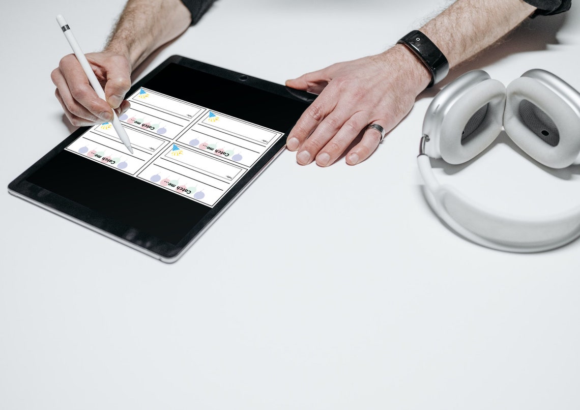 Catch Me Card Template, Instant Download Template, Classroom Resource ...