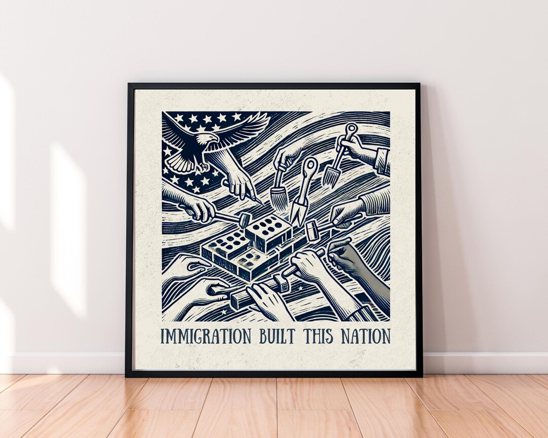Immigration Printable Wall Art: Workers Rights Resist Movement Digital ...
