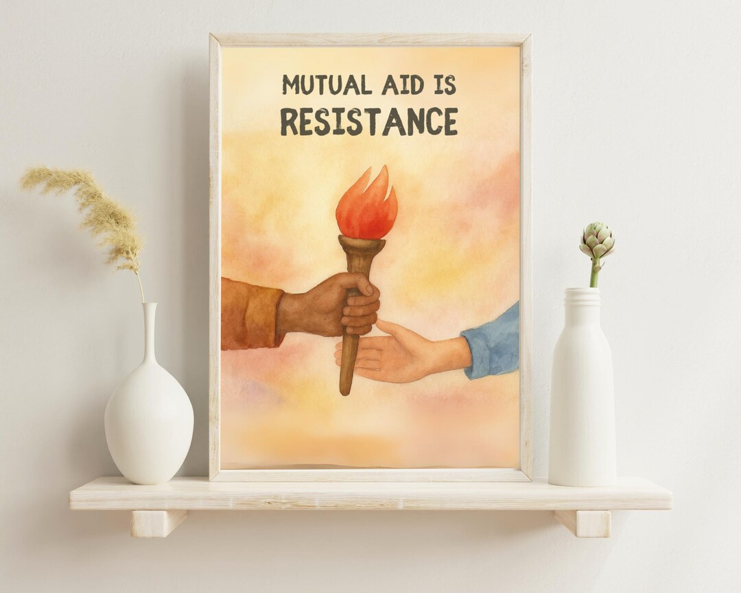 Mutual Aid is Resistance Printable Wall Art: Social Justice Digital ...