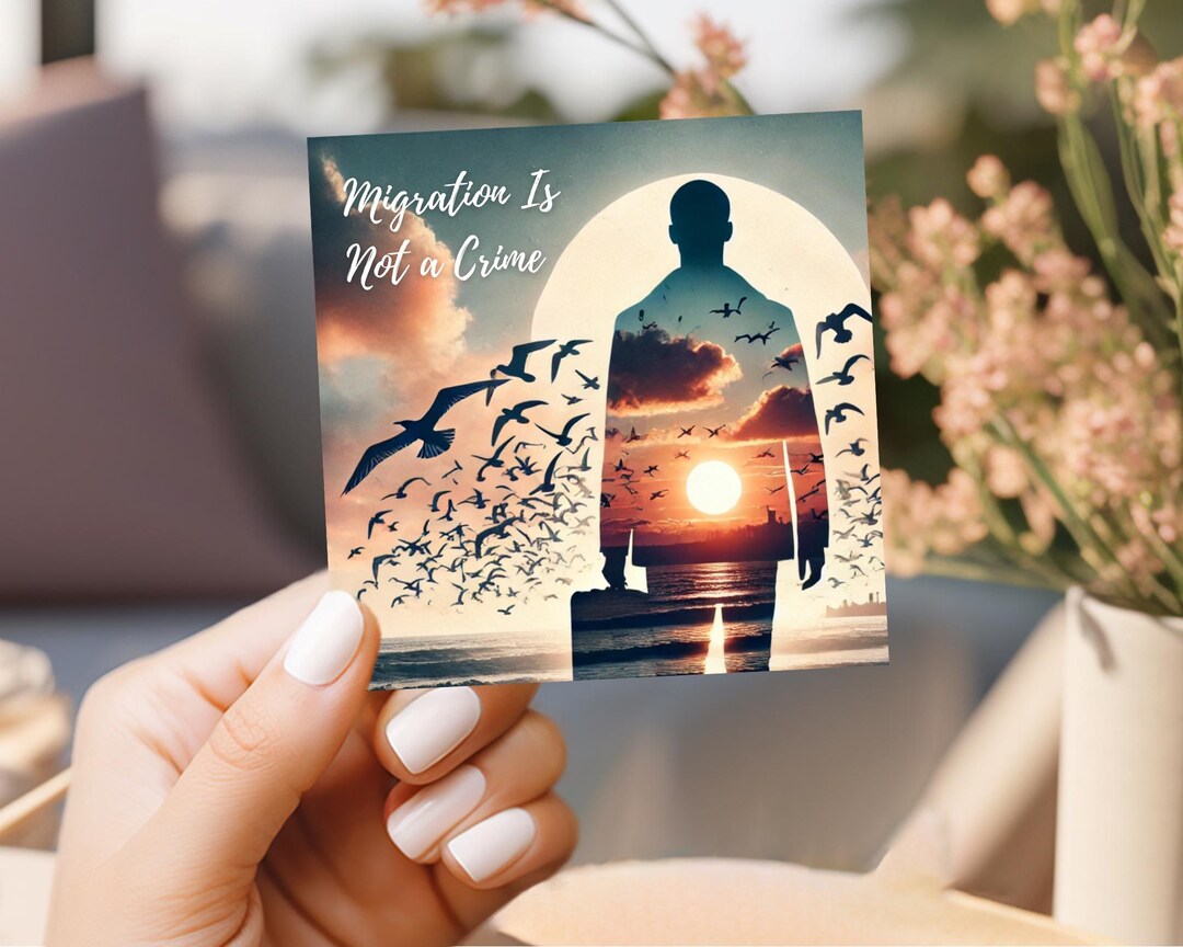 Sticker Migration is Not a Crime: Immigrant Dreamer New Beginnings ...