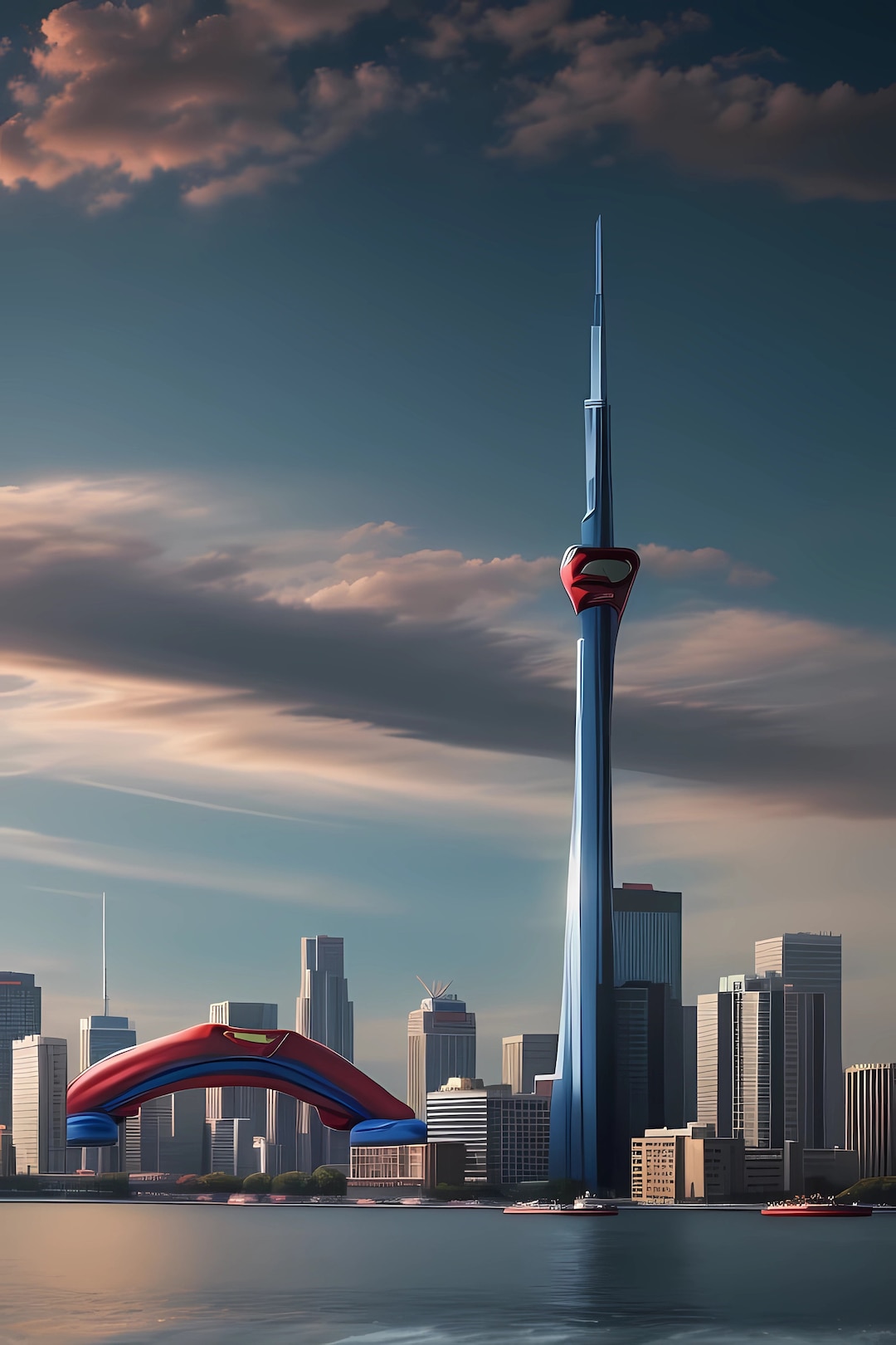CA, Toronto, CN Tower, Architecture, Game, Gamer, Cartoon, Superman 1 ...