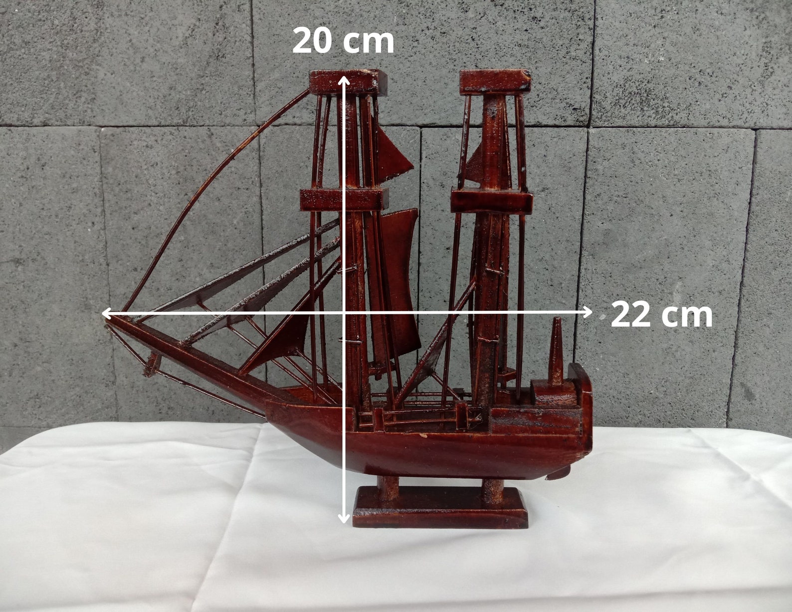 Handcrafted Wooden Miniature Ship: Nautical Home Decor - Etsy