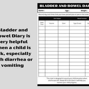 Child Illness Tracker: Symptom Diary, Food & Water Intake (PDF Digital ...