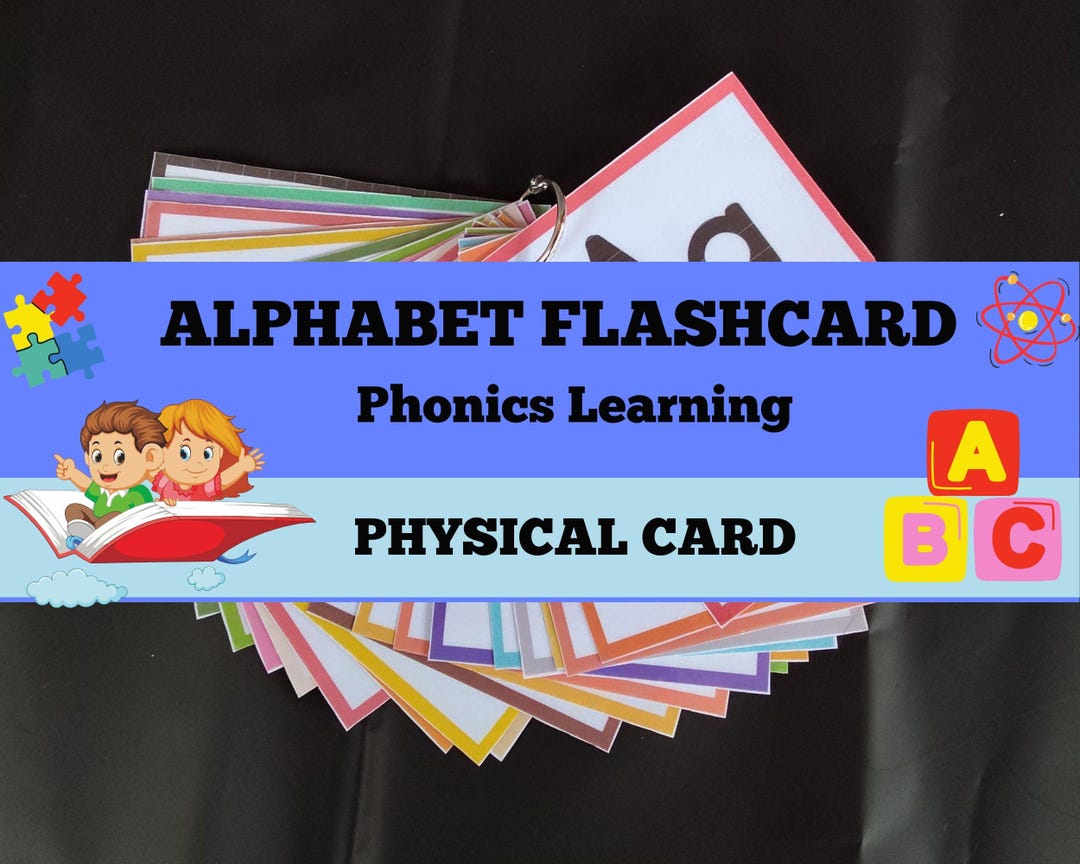 Alphabet Flashcard, A to Z Cards, Phonics Practice for Toddler, Phonics ...
