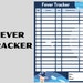 Fever Tracker, Temperature Log, Fever Chart, Sick Child Tracker ...