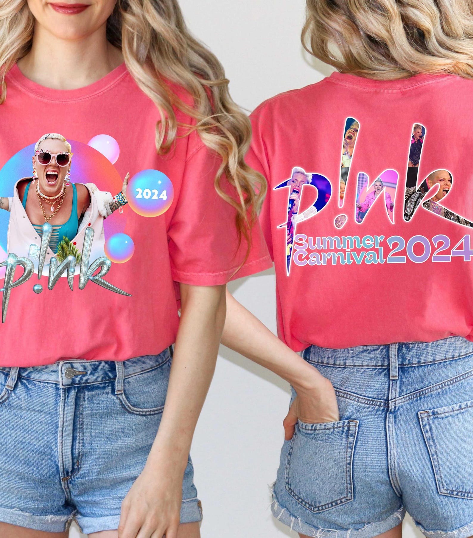 Comfort Colors®, P!nk Summer Carnival 2024, Trustfall Album Tee, Pink ...