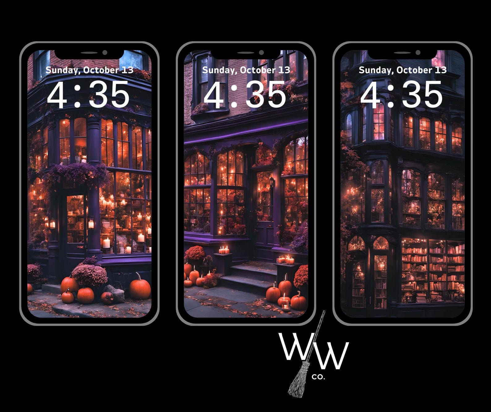 Purple, Poetry & Pumpkins - Cozy Collection, Witchy Aesthetic Phone ...