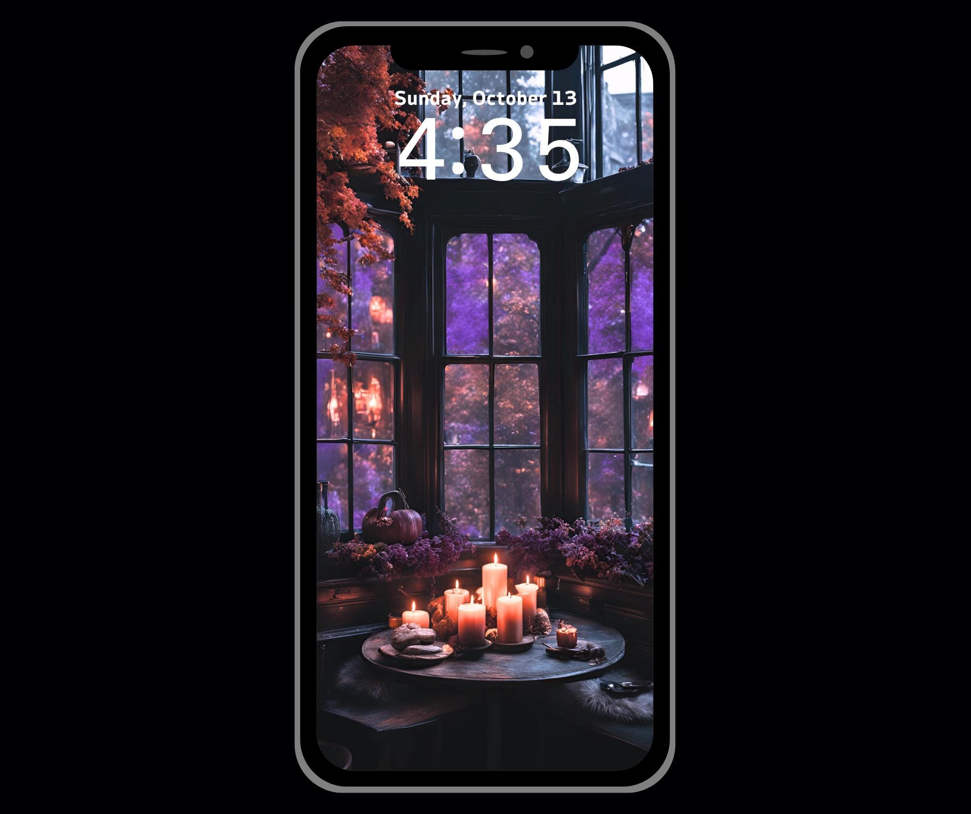 Purple, Poetry & Pumpkins - Cozy Collection, Witchy Aesthetic Phone ...
